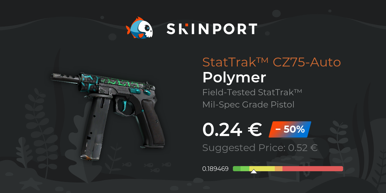 StatTrak™ CZ75-Auto | Polymer (Field-Tested) - CS:GO - Skinport