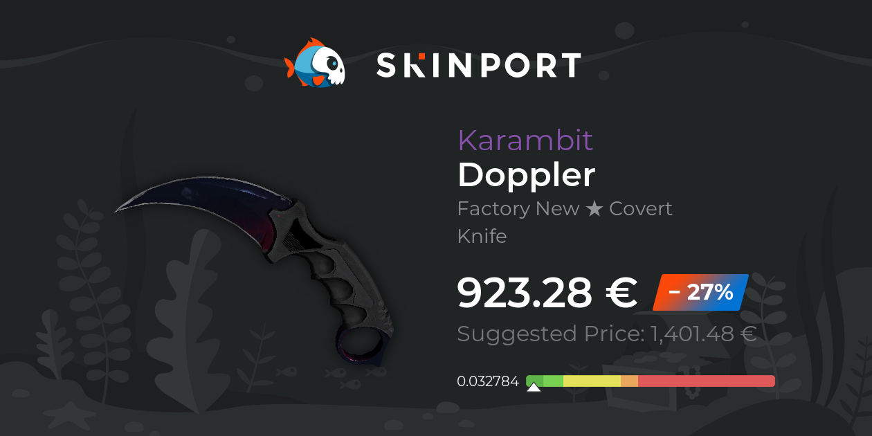 Karambit | Doppler (Factory New) - Counter-Strike 2 - Skinport