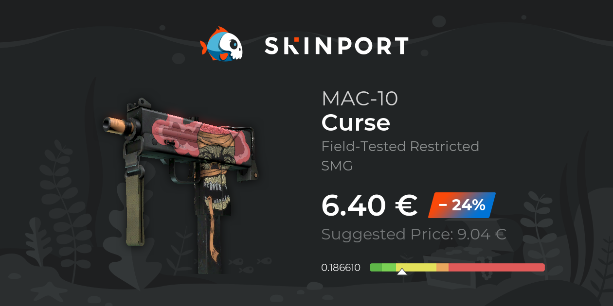 MAC-10 | Curse (Field-Tested) - CS:GO - Skinport
