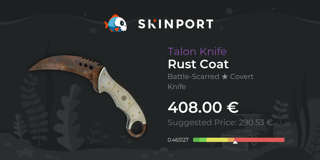 Talon Knife | Rust Coat (Battle-Scarred) - Counter-Strike 2 - Skinport