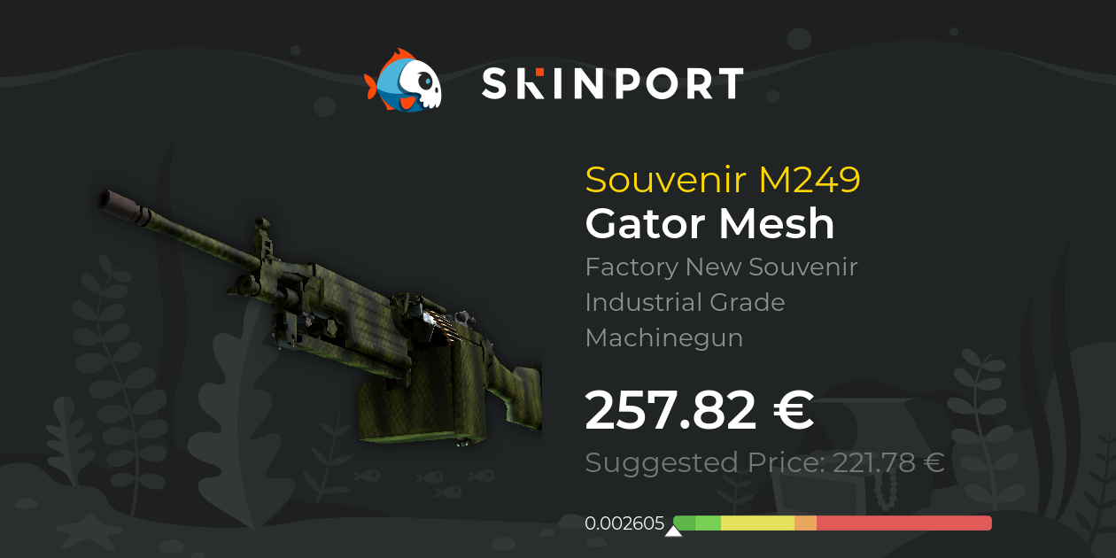 Souvenir M249 | Gator Mesh (Factory New) - Counter-Strike 2 - Skinport