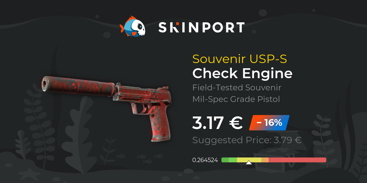 Souvenir USP-S | Check Engine (Field-Tested) - Counter-Strike 2 - Skinport