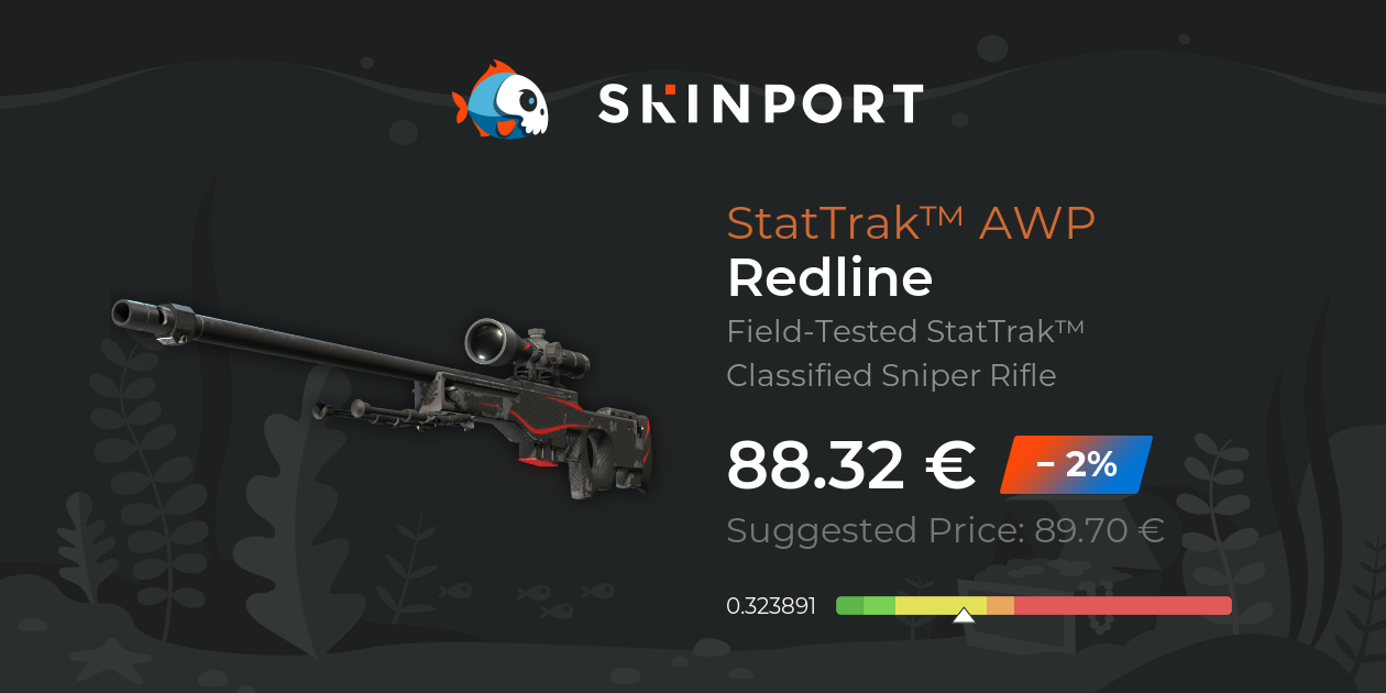 StatTrak™ AWP | Redline (Field-Tested) - Counter-Strike 2 - Skinport