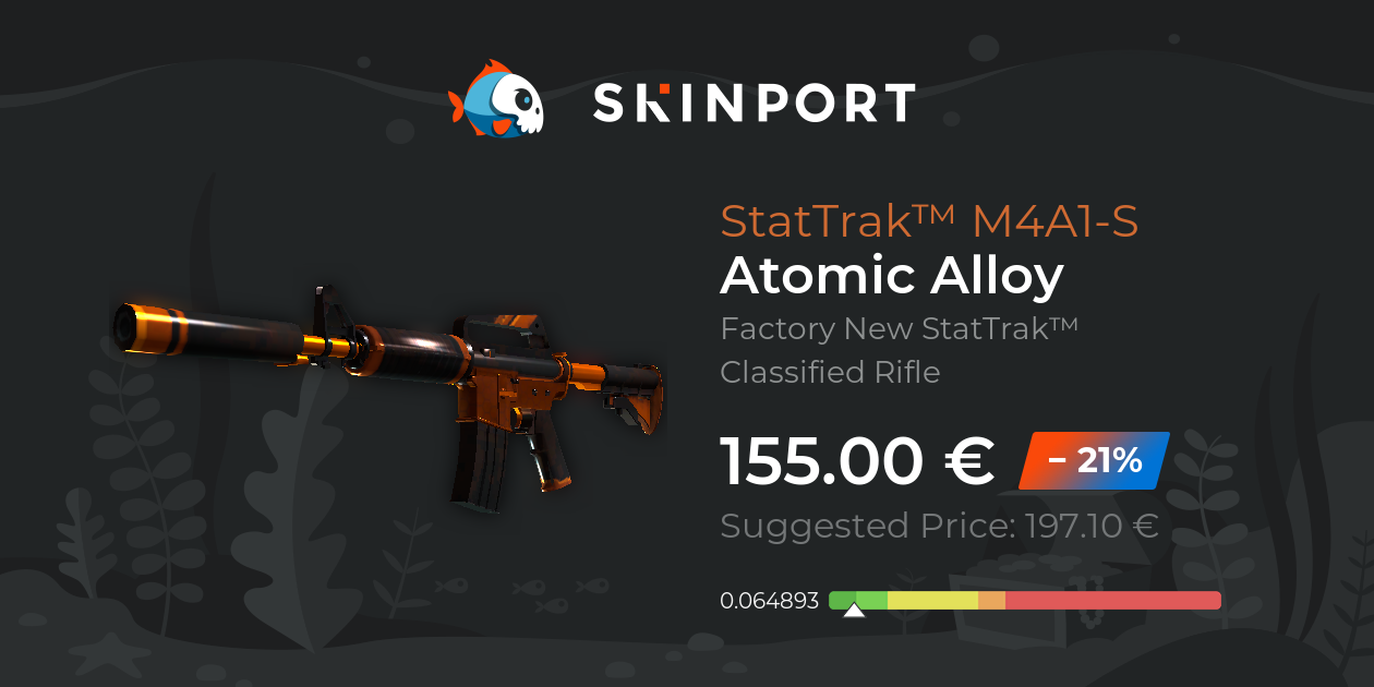 StatTrak™ M4A1-S | Atomic Alloy (Factory New) - Counter-Strike 2 - Skinport
