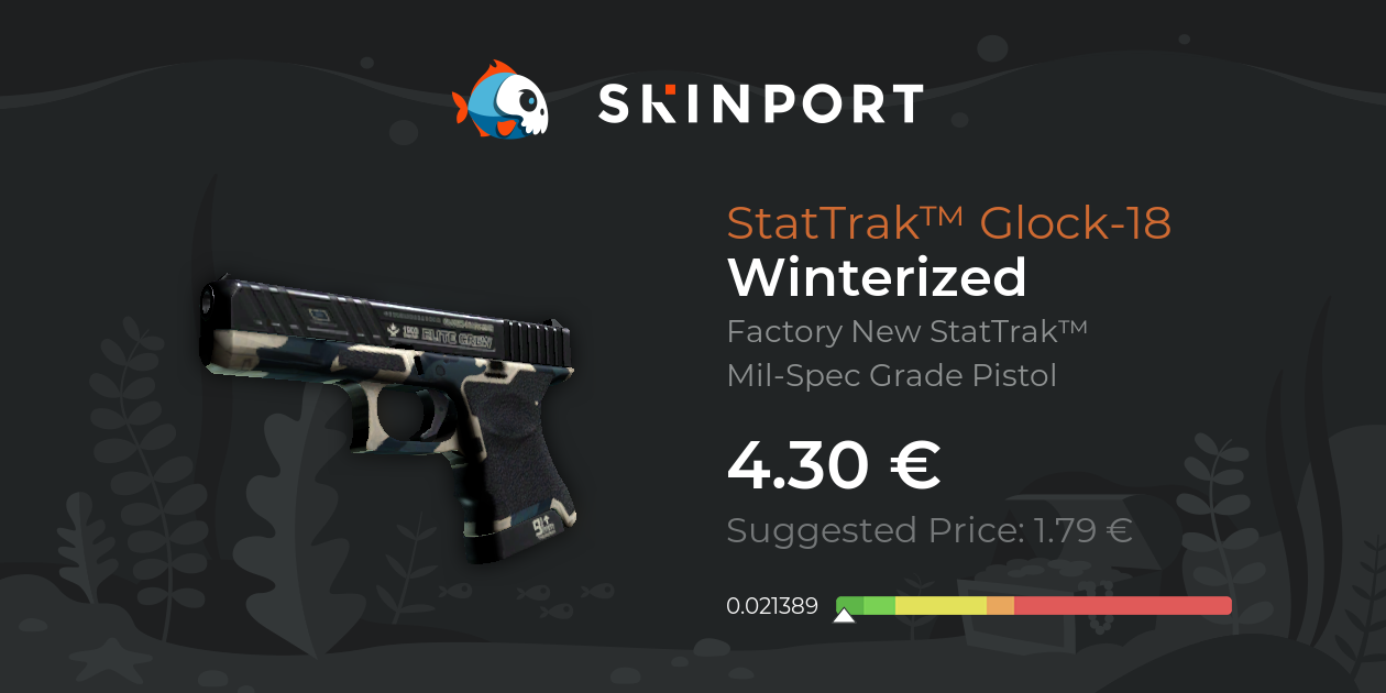 StatTrak™ Glock-18 | Winterized (Factory New) - CS:GO - Skinport