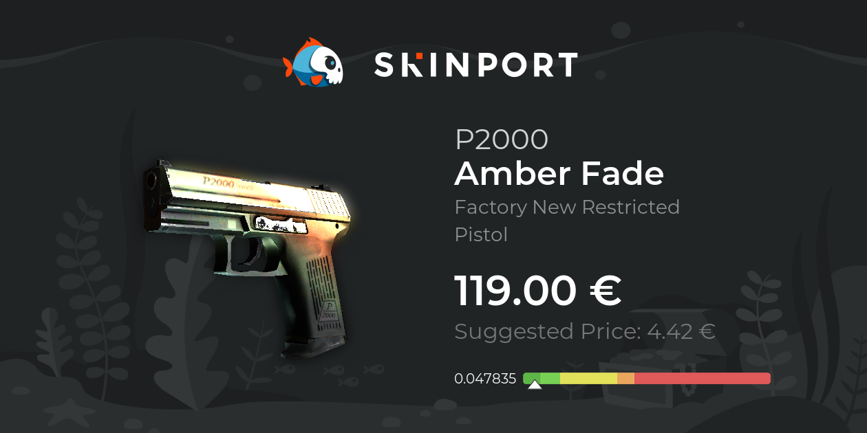 P2000 | Amber Fade (Factory New) - Counter-Strike 2 - Skinport