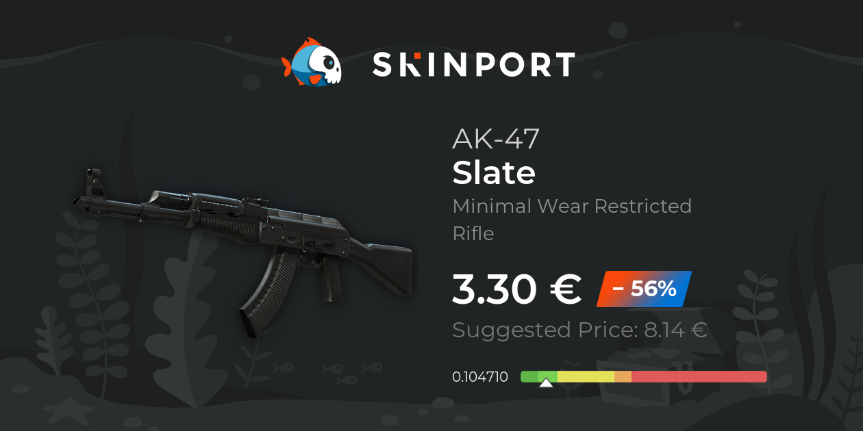 AK-47 | Slate (Minimal Wear) - Counter-Strike 2 - Skinport