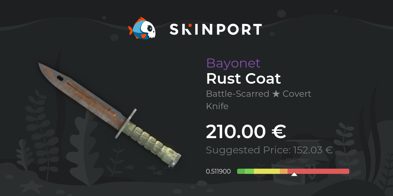 Bayonet | Rust Coat (Battle-Scarred) - Counter-Strike 2 - Skinport