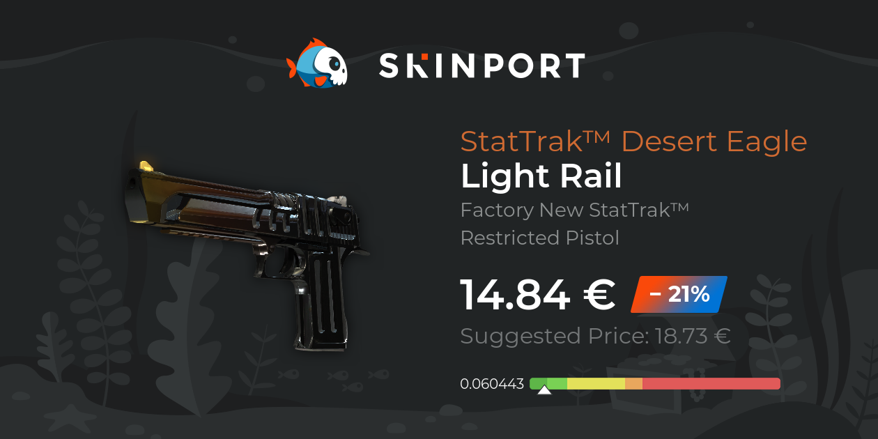 StatTrak™ Desert Eagle | Light Rail (Factory New) - Counter-Strike 2 - Skinport