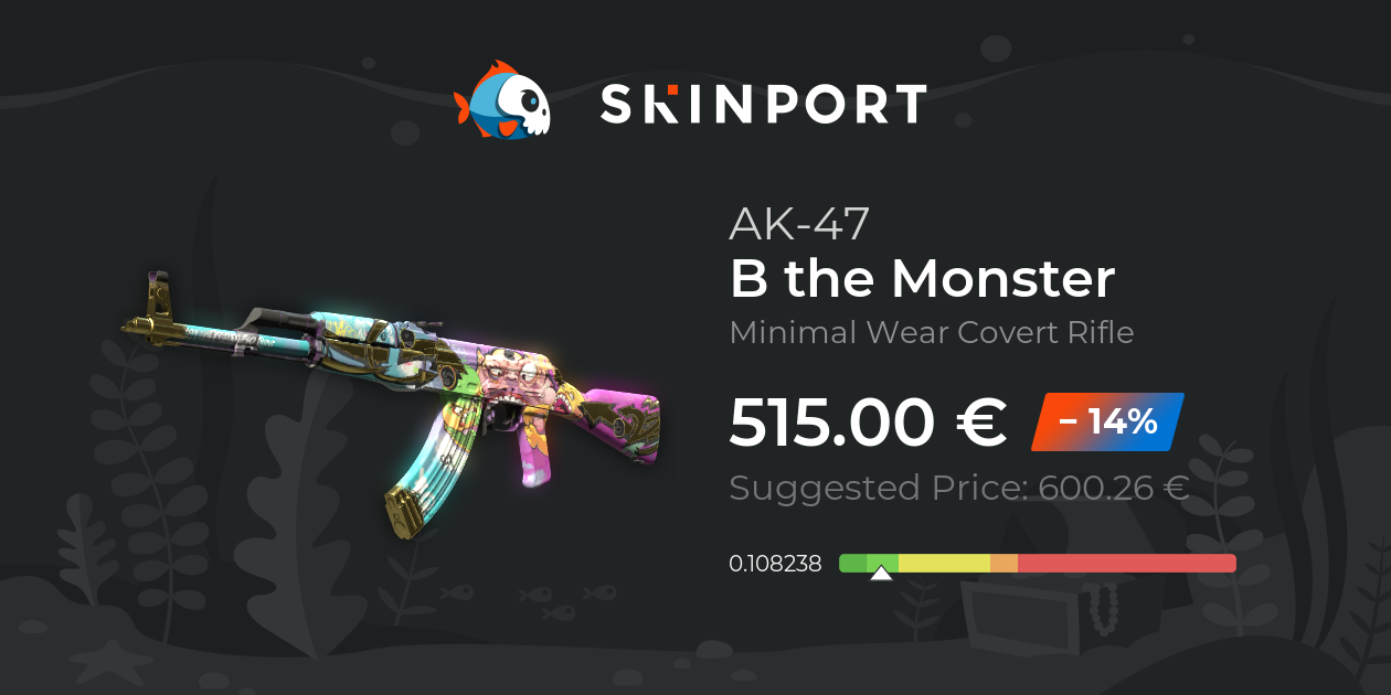 AK-47 | B the Monster (Minimal Wear) - Counter-Strike 2 - Skinport