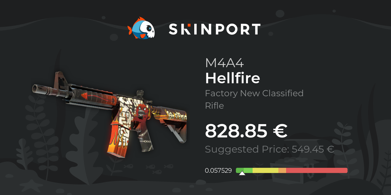 M4A4 | Hellfire (Factory New) - Counter-Strike 2 - Skinport