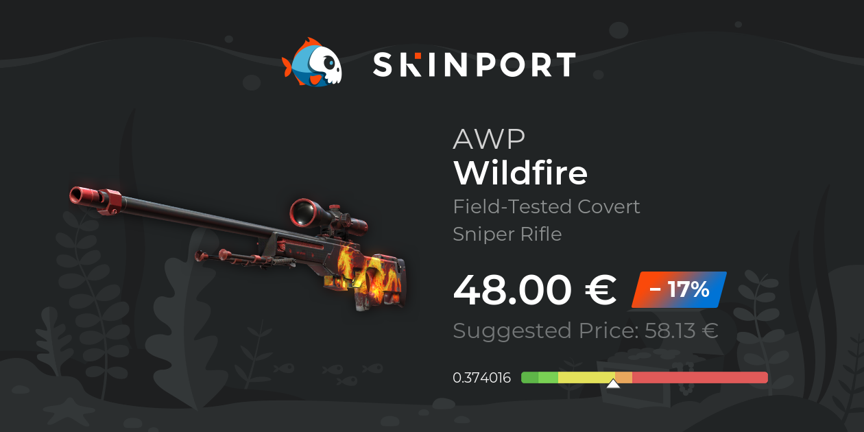 AWP | Wildfire (Field-Tested) - Counter-Strike 2 - Skinport