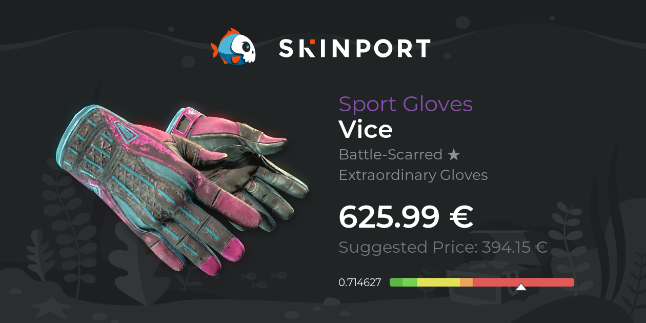 Sport Gloves | Vice (Battle-Scarred) - Counter-Strike 2 - Skinport