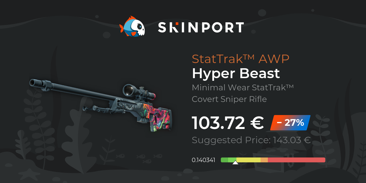 StatTrak™ AWP | Hyper Beast (Minimal Wear) - Counter-Strike 2 - Skinport