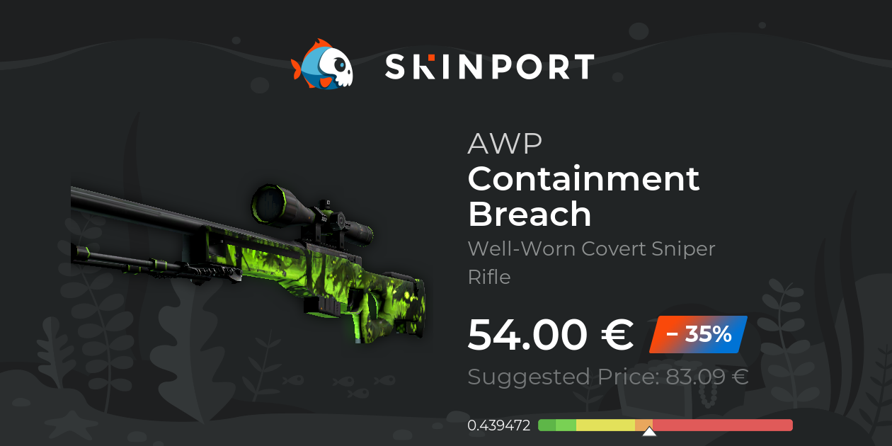 AWP | Containment Breach (Well-Worn) - Counter-Strike 2 - Skinport