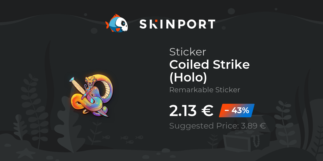 Sticker | Coiled Strike (Holo) - CS:GO - Skinport