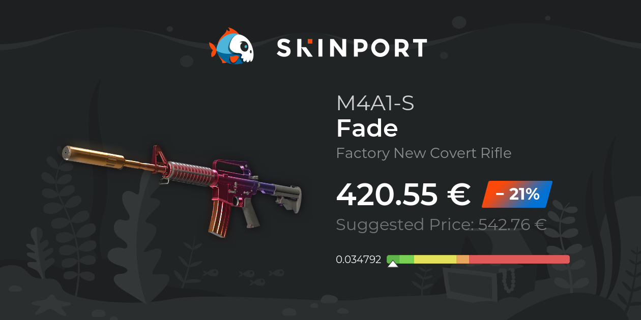 M4A1-S | Fade (Factory New) - Counter-Strike 2 - Skinport