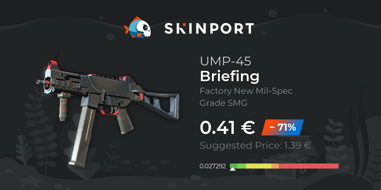UMP-45 | Briefing (Factory New) - Counter-Strike 2 - Skinport