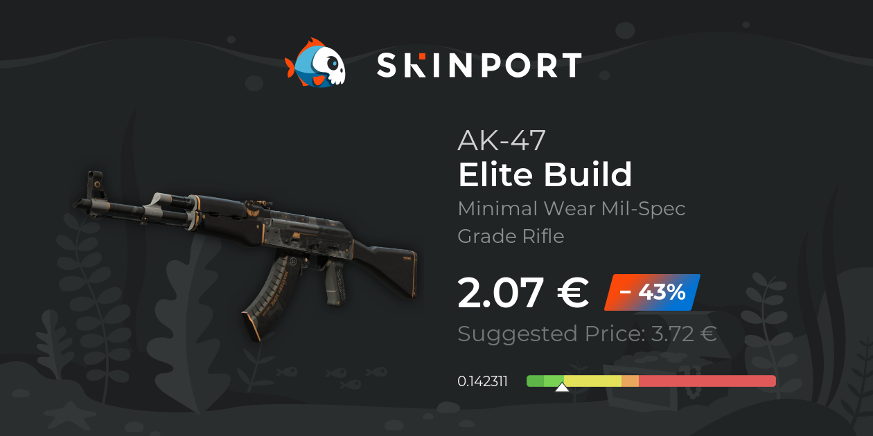 AK-47 | Elite Build (Minimal Wear) - Counter-Strike 2 - Skinport