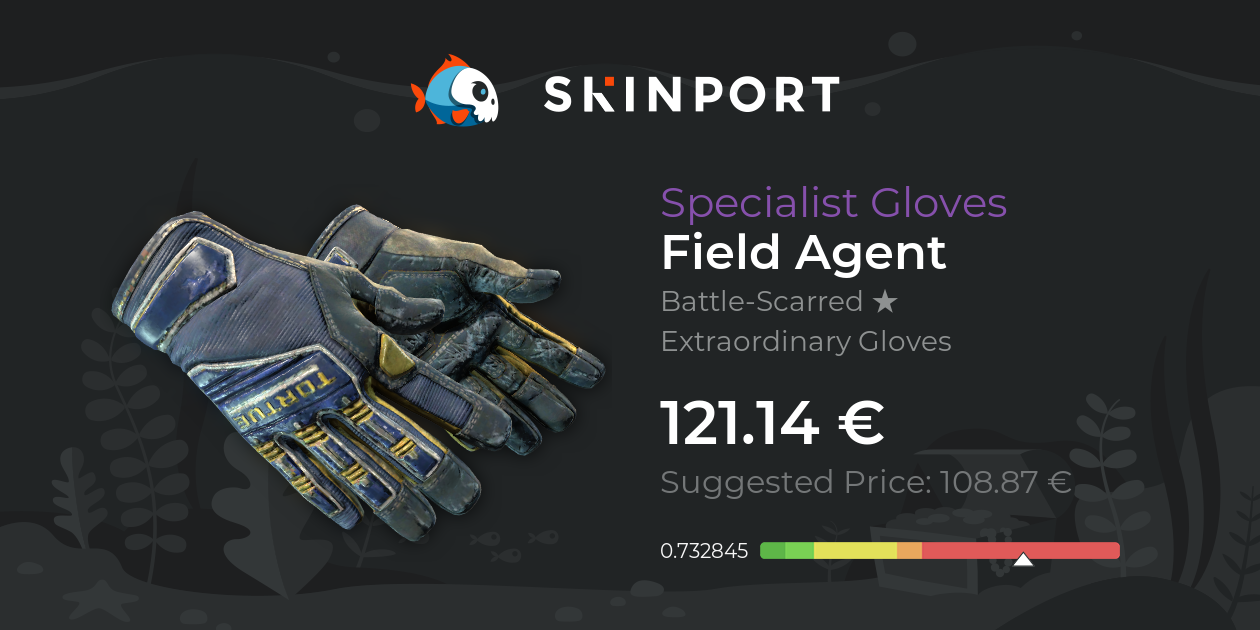 Specialist Gloves | Field Agent (Battle-Scarred) - Counter-Strike 2 ...