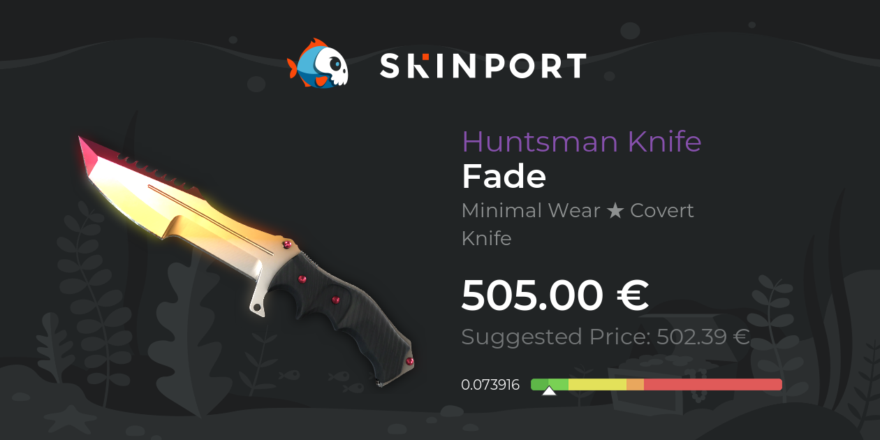 Huntsman Knife | Fade (Minimal Wear) - Counter-Strike 2 - Skinport