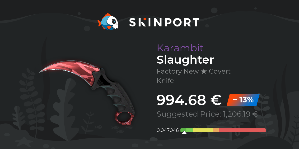 Karambit | Slaughter (Factory New) - Counter-Strike 2 - Skinport