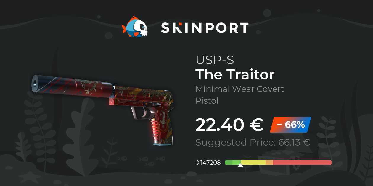 USP-S | The Traitor (Minimal Wear) - Counter-Strike 2 - Skinport
