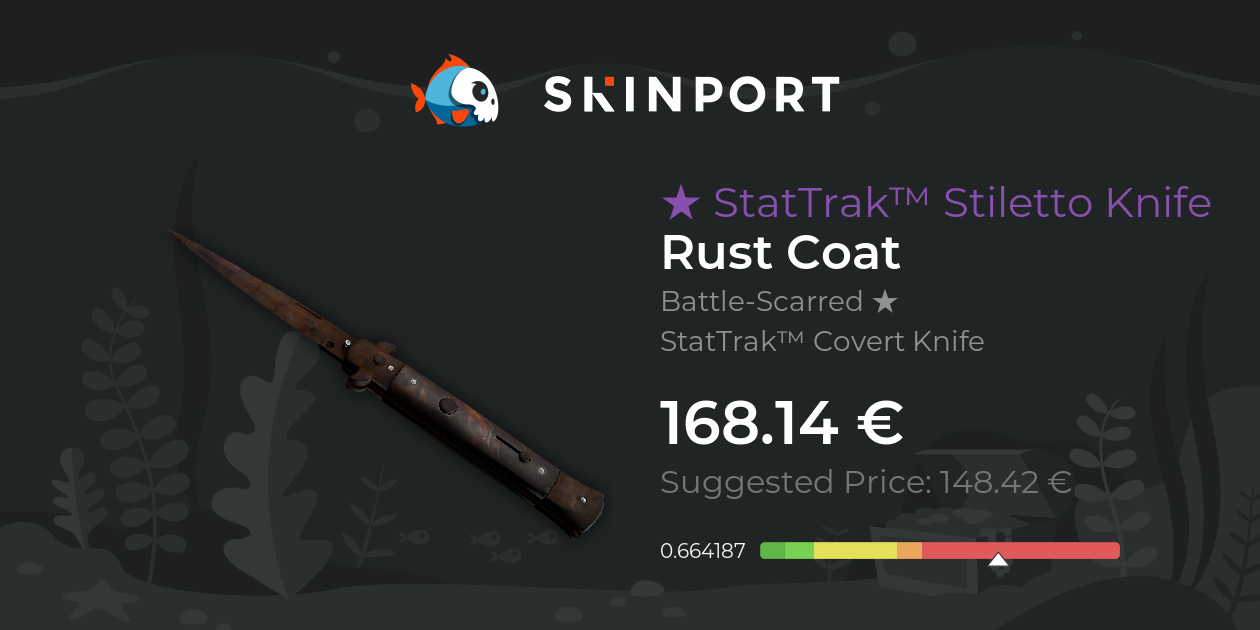StatTrak™ Stiletto Knife | Rust Coat (Battle-Scarred) - Counter-Strike ...