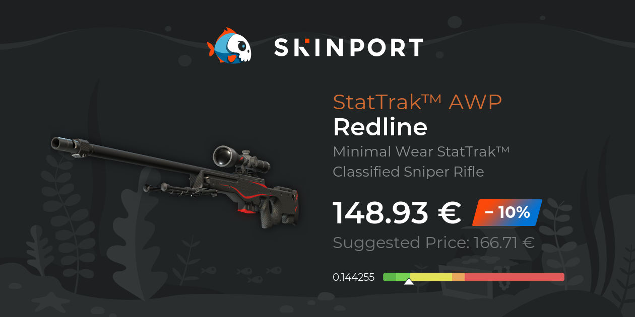 StatTrak™ AWP | Redline (Minimal Wear) - Counter-Strike 2 - Skinport