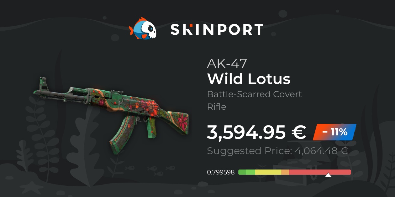 AK-47 | Wild Lotus (Battle-Scarred) - Counter-Strike 2 - Skinport