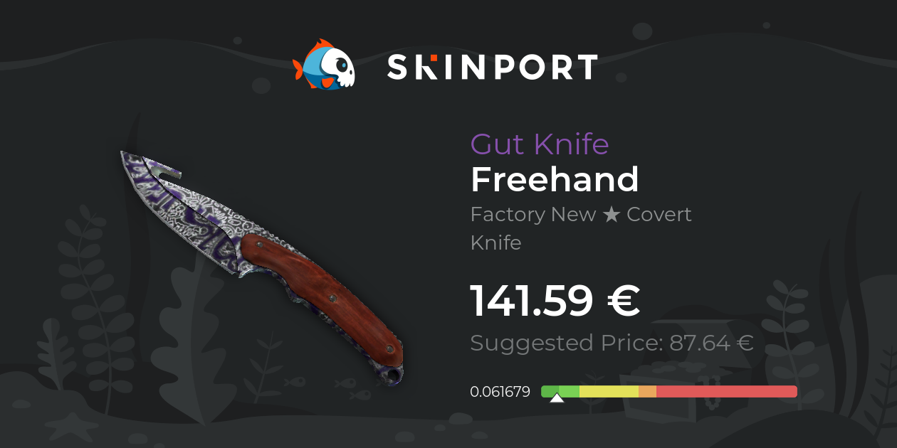 Gut Knife | Freehand (Factory New) - CS2 - Skinport
