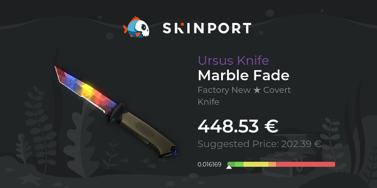 Ursus Knife | Marble Fade (Factory New) - CS:GO - Skinport
