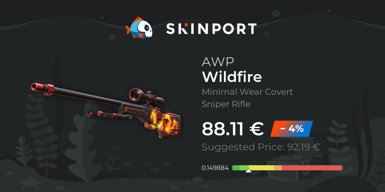 AWP | Wildfire (Minimal Wear) - Counter-Strike 2 - Skinport