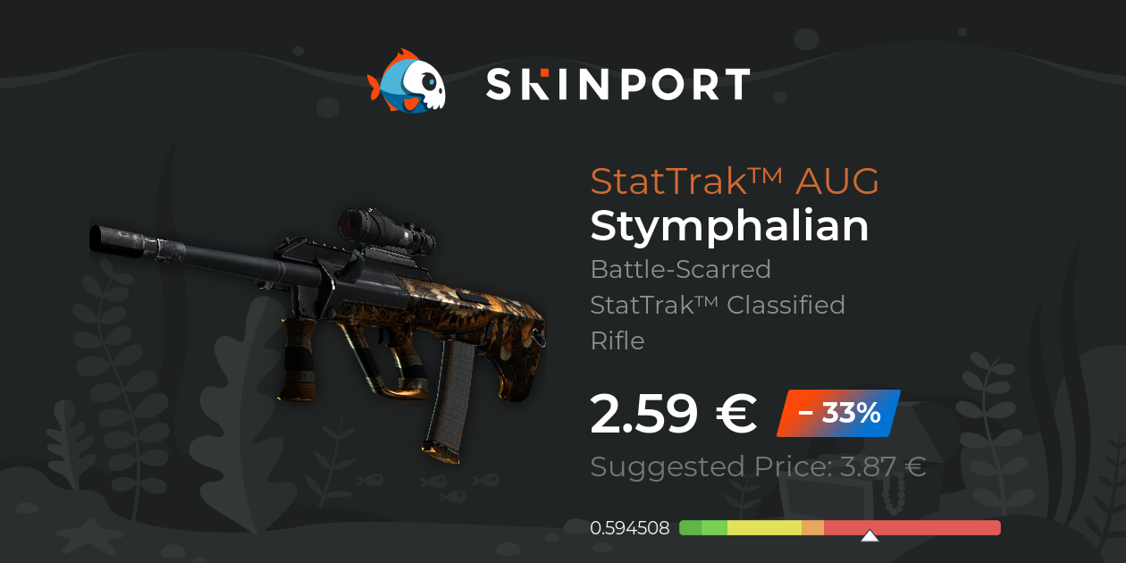 StatTrak™ AUG | Stymphalian (Battle-Scarred) - Counter-Strike 2 - Skinport