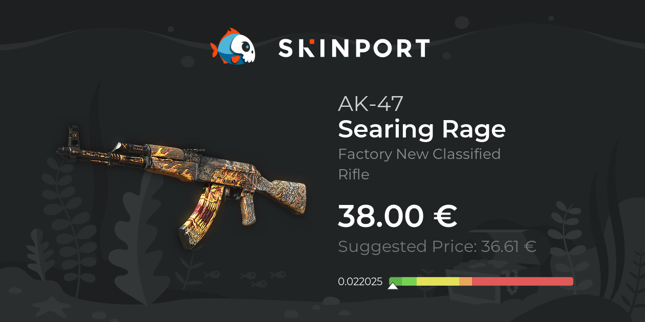 AK-47 | Searing Rage (Factory New) - Counter-Strike 2 - Skinport