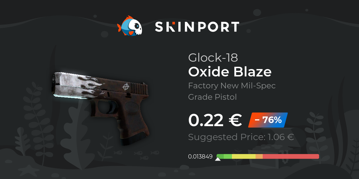 Glock-18 | Oxide Blaze (Factory New) - CS2 - Skinport