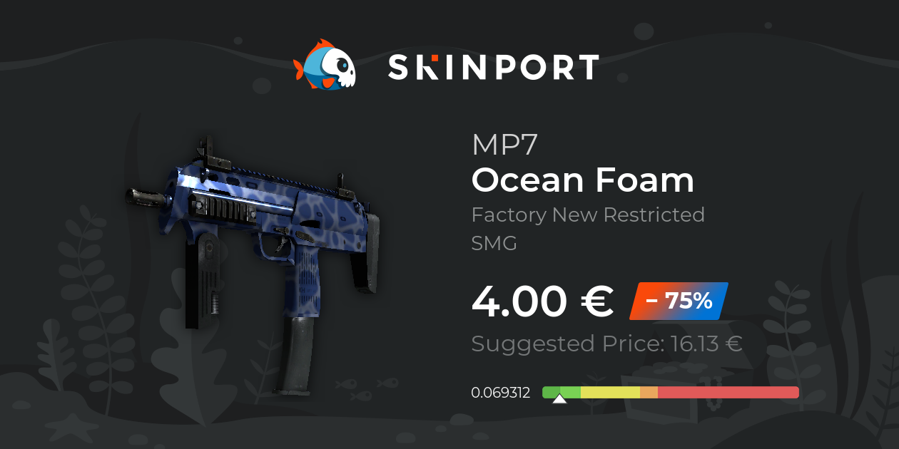 MP7 | Ocean Foam (Factory New) - CS2 - Skinport
