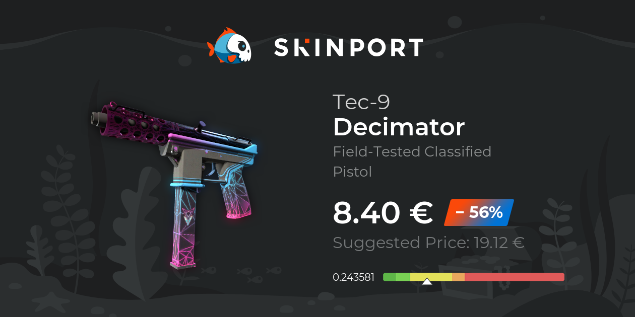 Tec-9 | Decimator (Field-Tested) - Counter-Strike 2 - Skinport