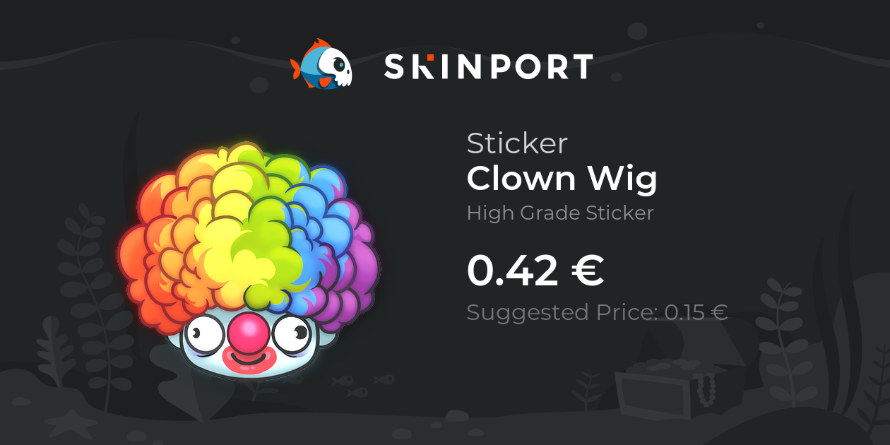 Sticker | Clown Wig - Counter-Strike 2 - Skinport