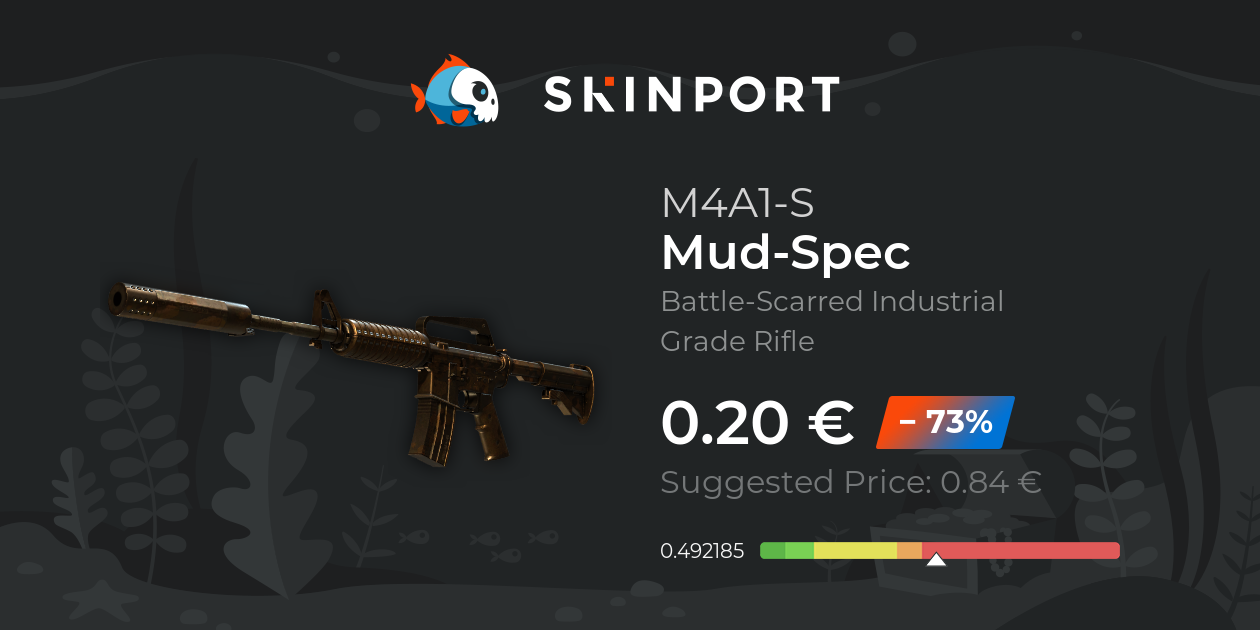 M4A1-S | Mud-Spec (Battle-Scarred) - Counter-Strike 2 - Skinport