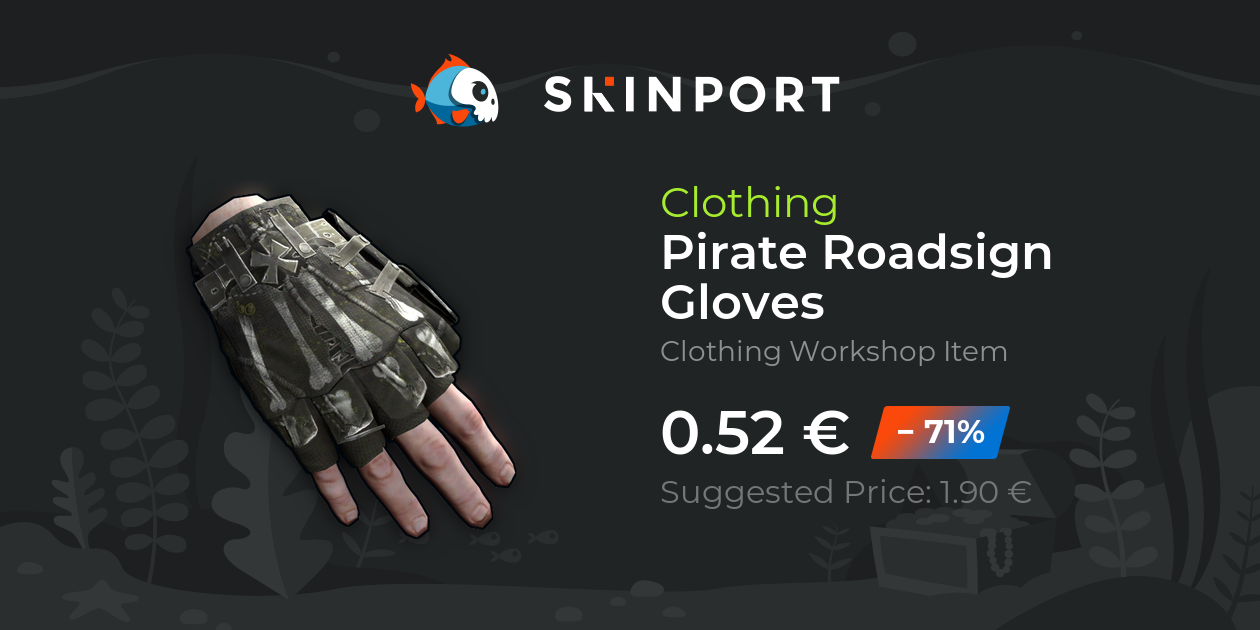 Pirate Roadsign Gloves - Rust - Skinport