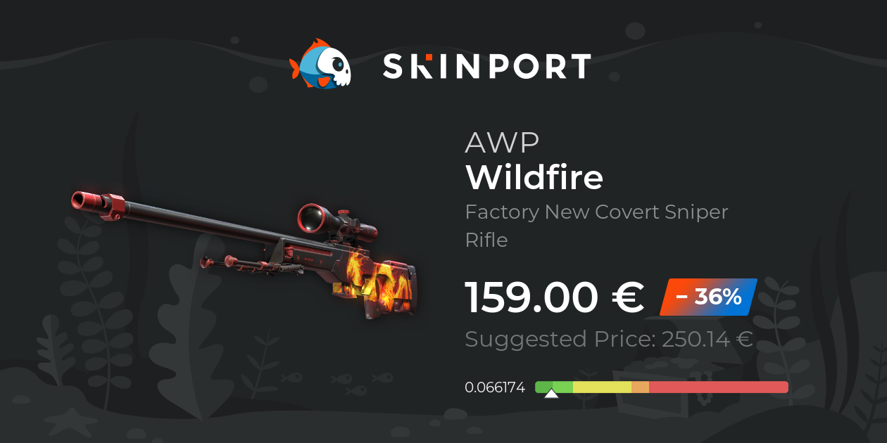 AWP | Wildfire (Factory New) - Counter-Strike 2 - Skinport