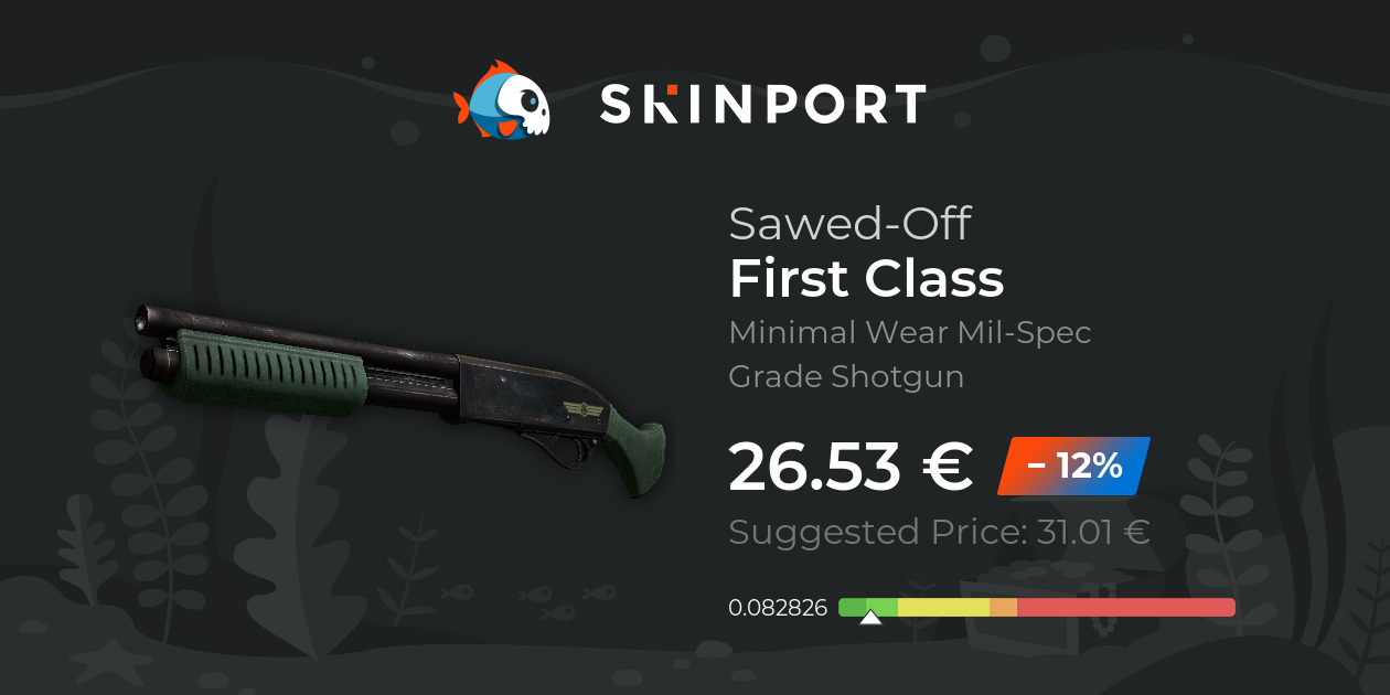Sawed-Off | First Class (Minimal Wear) - CS:GO - Skinport