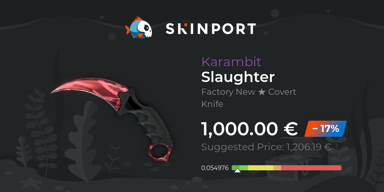 Karambit | Slaughter (Factory New) - Counter-Strike 2 - Skinport