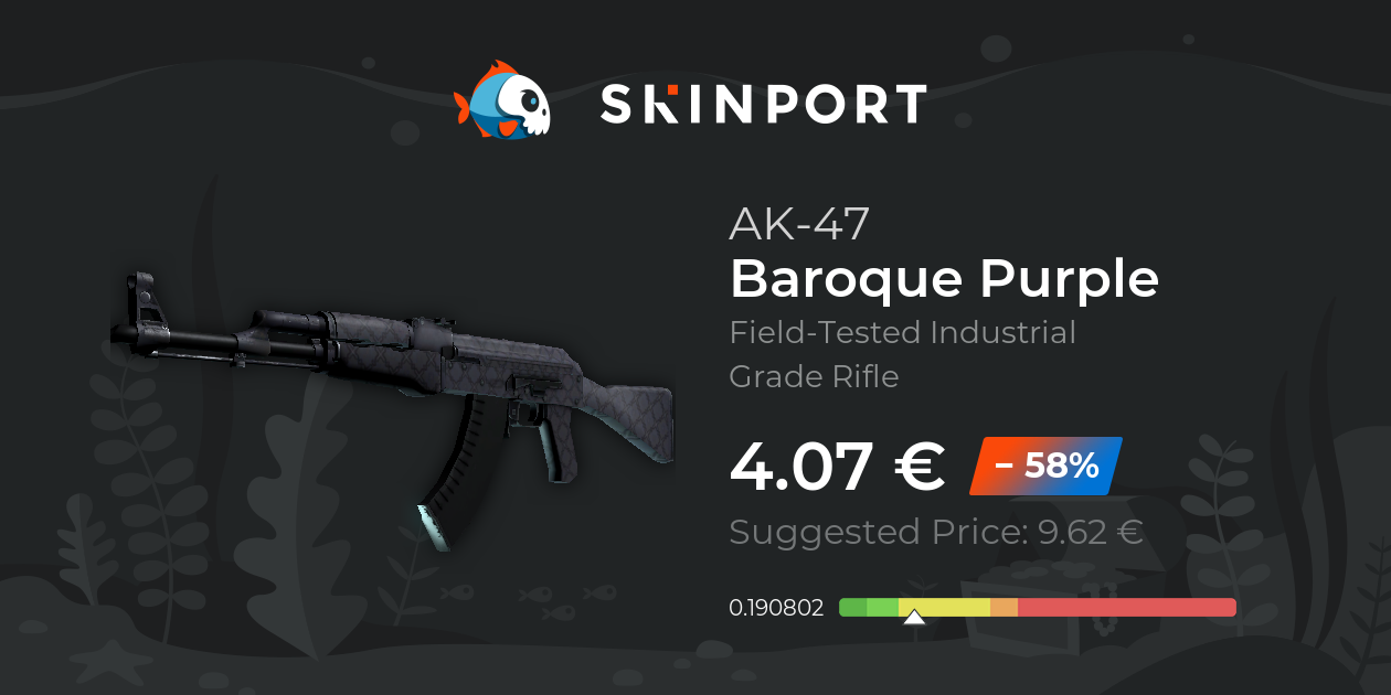 AK-47 | Barock-violett (Einsatzerprobt) - CS2 - Skinport