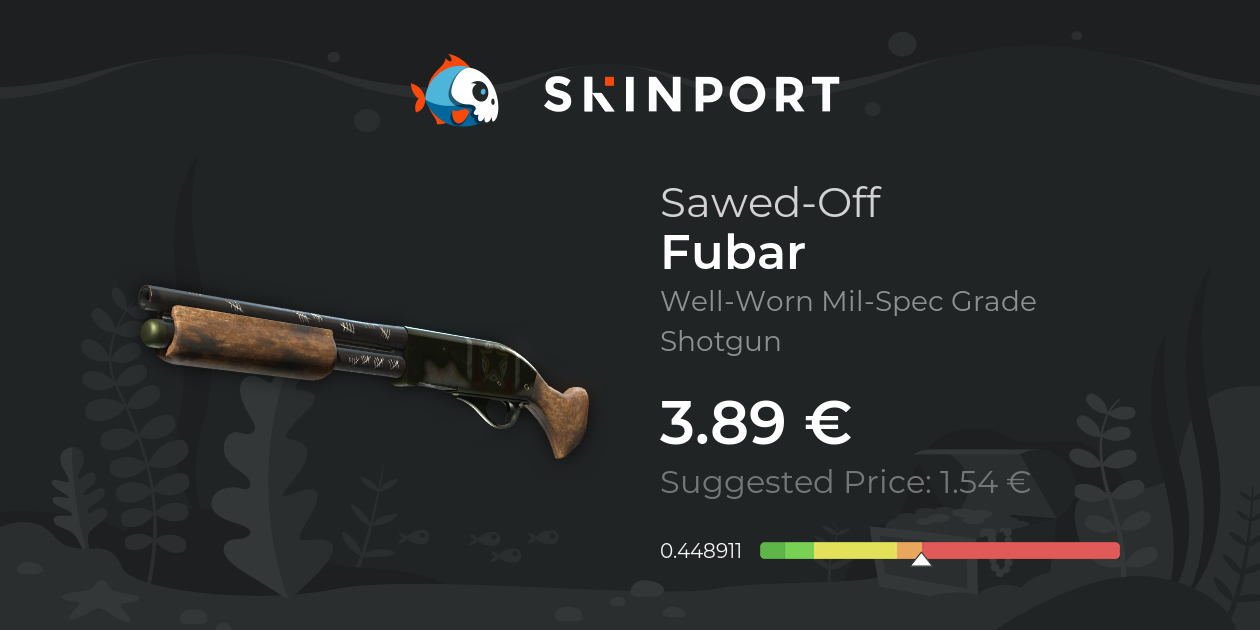 Sawed-Off | Fubar (Well-Worn) - Counter-Strike 2 - Skinport