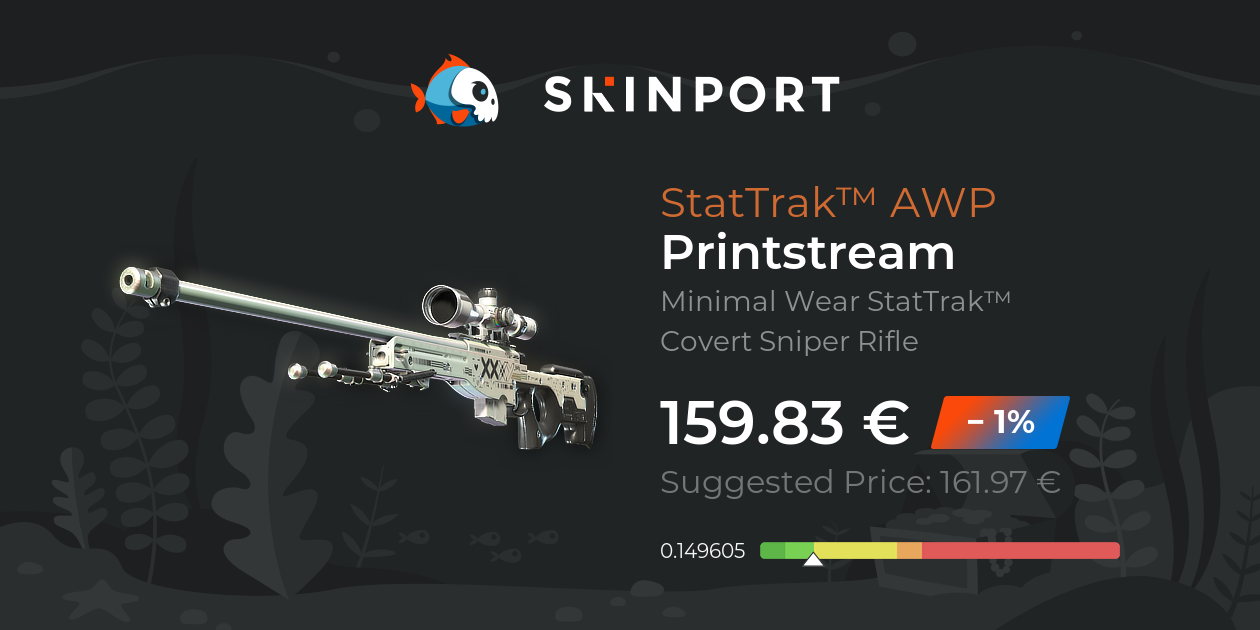 StatTrak™ AWP | Printstream (Minimal Wear) - Counter-Strike 2 - Skinport