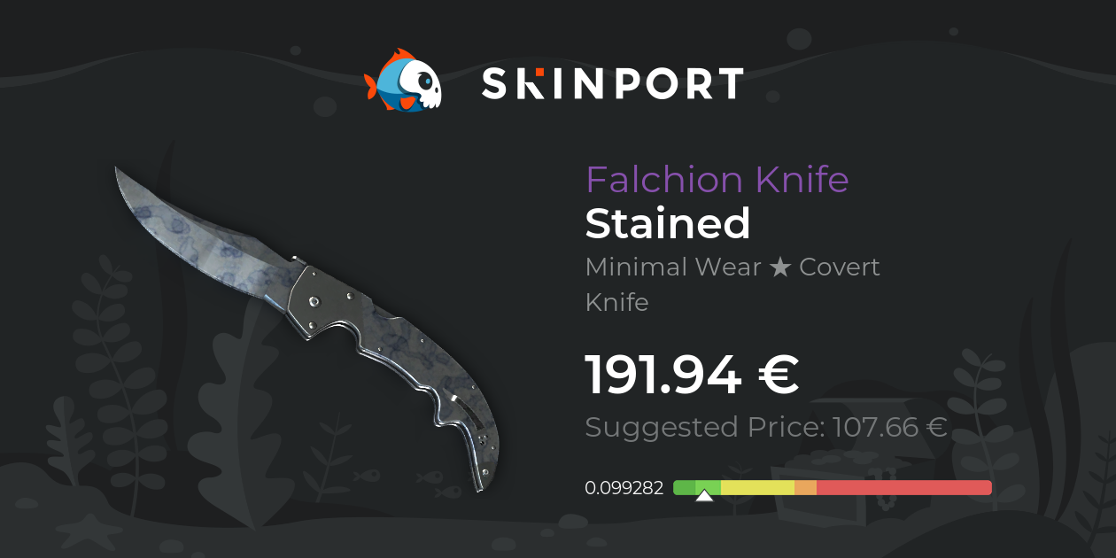 Falchion Knife | Stained (Minimal Wear) - Counter-Strike 2 - Skinport
