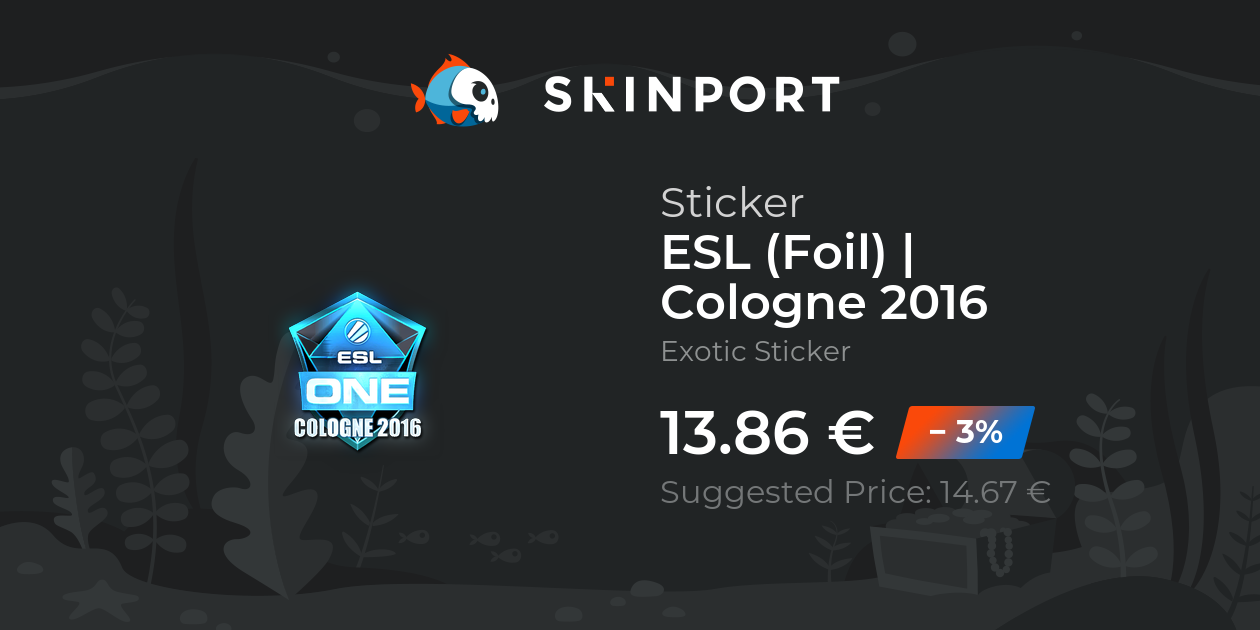 Sticker | ESL (Foil) | Cologne 2016 - Counter-Strike 2 - Skinport