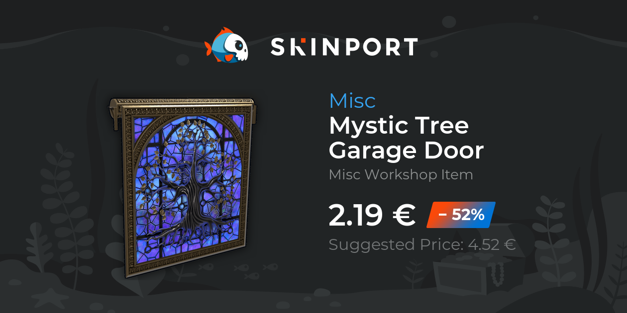 Mystic Tree Garage Door - Rust - Skinport